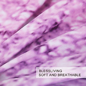 BlessLiving Colorful Glitter Mermaid Bedding Girly Turquoise Blue Pink Purple Bedding Twin Set Pastel Kids Duvet Cover 3 Pieces Trendy Bed Spreads Rainbow Comforter Cover Set for Teen Girl