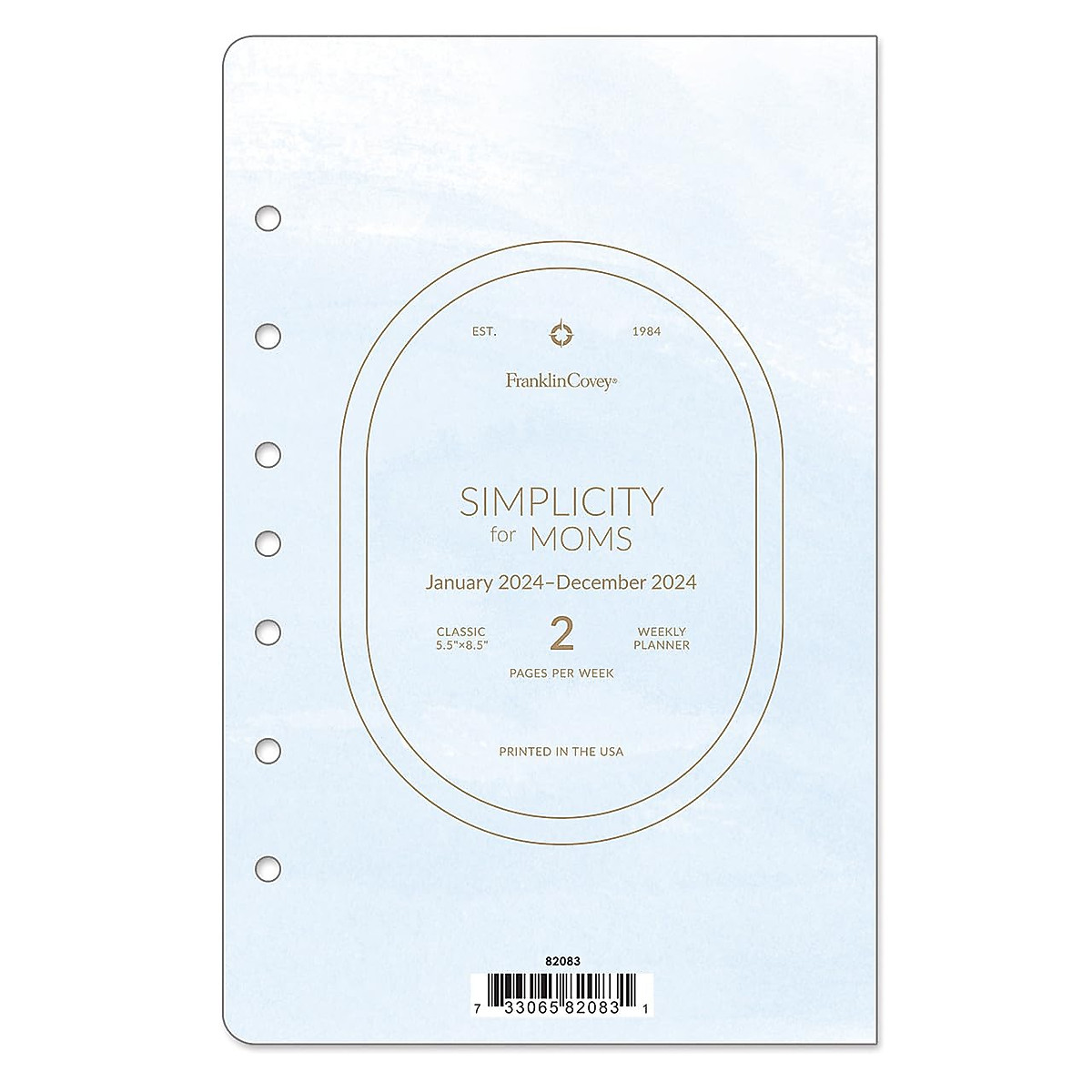 FranklinCovey - Simplicity for Moms Weekly Ring-Bound Planner (Classic, Jan 2024 - Dec 2024)