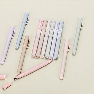 ZEYAR Cute Highlighters With Duals Tips, Cream Colors, Chisel Tip and Bullet tip, Aesthetic Highlighter Marker, No Bleed Dry Fast Easy to Hold(12 Cream Colors)