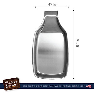 Baker's Secret Stainless Steel Spoon Rest, Heavy Duty Spatula Ladle Holder, Dishwasher Safe Kitchen Essentials