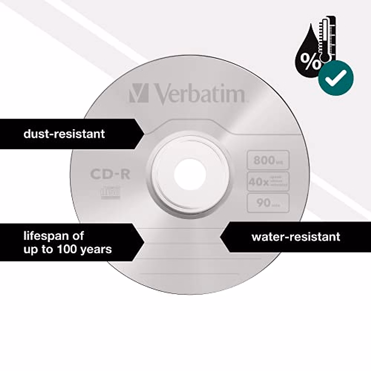 Verbatim 43428 800MB DataLife CD-R - Jewel Cased 10 Pack