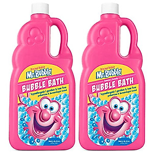 Mr. Bubble Original Bubble Bath - Hypoallergenic, Tear Free Bubble Bath Solution Makes Big Long Lasting Bubbles for Kids, Toddlers and Adults (Pack of 2 Bottles, 36 fl oz Each)