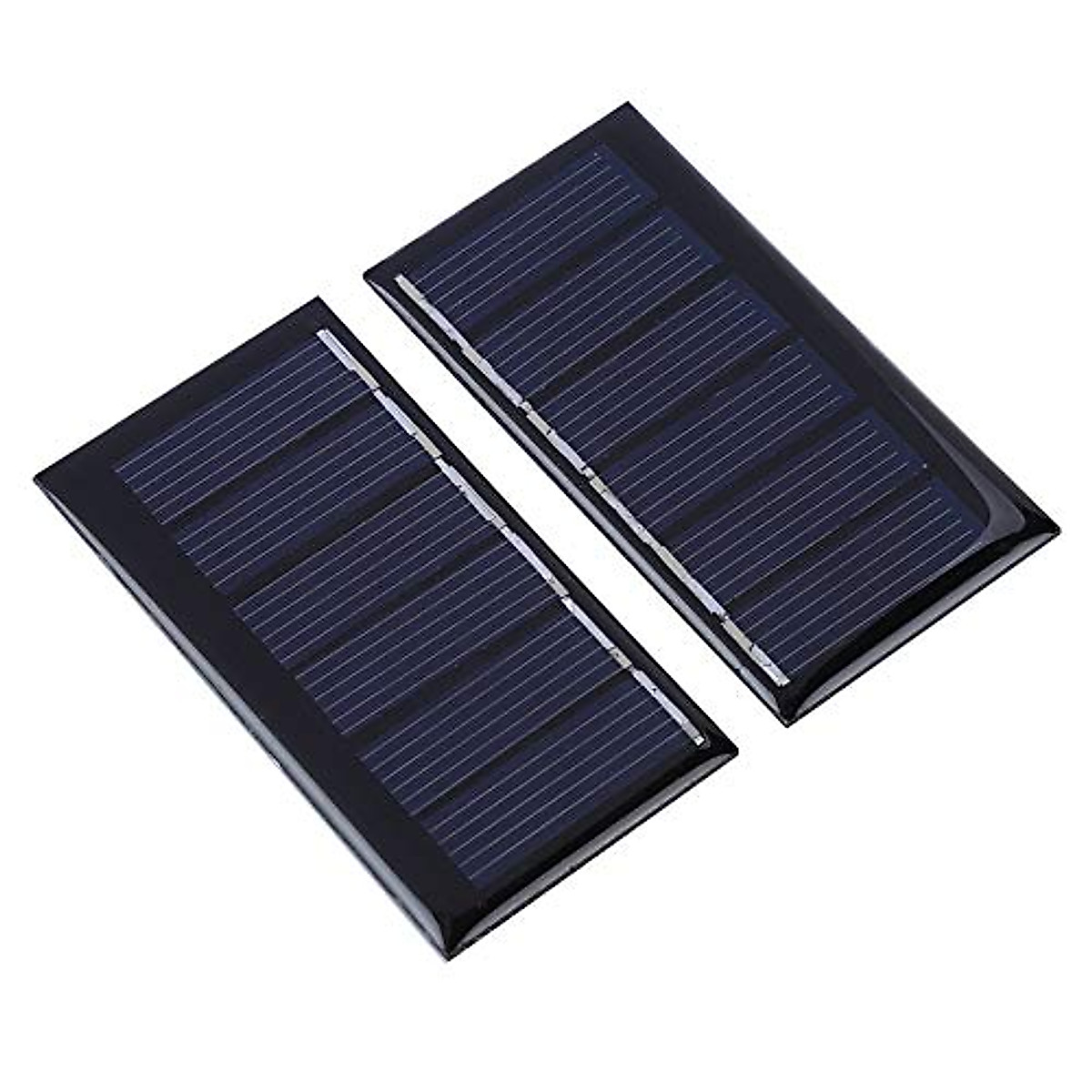 2pcs Solar Panel, 3V 80MA 20.5% High Conversion Efficiency Polycrystalline Silicon Solar Panel for Garden Lighting Emergency Lights Advertising Lights