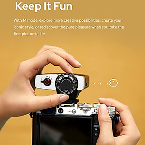 Godox Lux Junior Retro Camera Flash,GN12 6000K Color Temperature Auto,Manual Modes 1/1-1/64 28mm Focal Length Compatible with Fuji Canon Nikon Sony Olympus Hot-Shoe Cameras