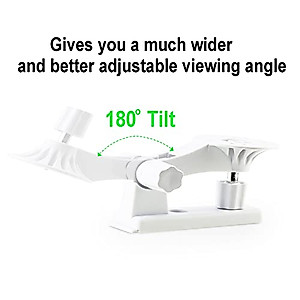 LEFXMOPHY Wall Mount Compatible for Blink Mini Pan-Tilt Mount for Ceiling Mounting Kit 180 Degree Adjustable (1PACK White)