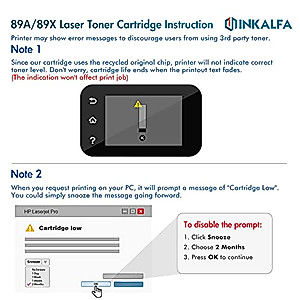 CF289X 89X Black Toner Cartridge: (with Chip) Replacement for HP 89X CF289X CF289A 89A Enterprise M507 M507n M507dn M507x MFP M528dn M528f M528c M528z M528 Series Printer Ink (Black 1-Pack)