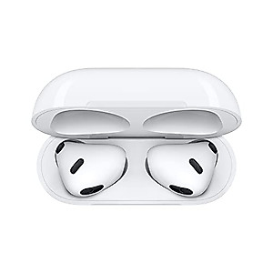 Apple AirPods (3rd Generation) Wireless Earbuds with Lightning Charging Case. Spatial Audio, Sweat and Water Resistant, Up to 30 Hours of Battery Life. Bluetooth Headphones for iPhone