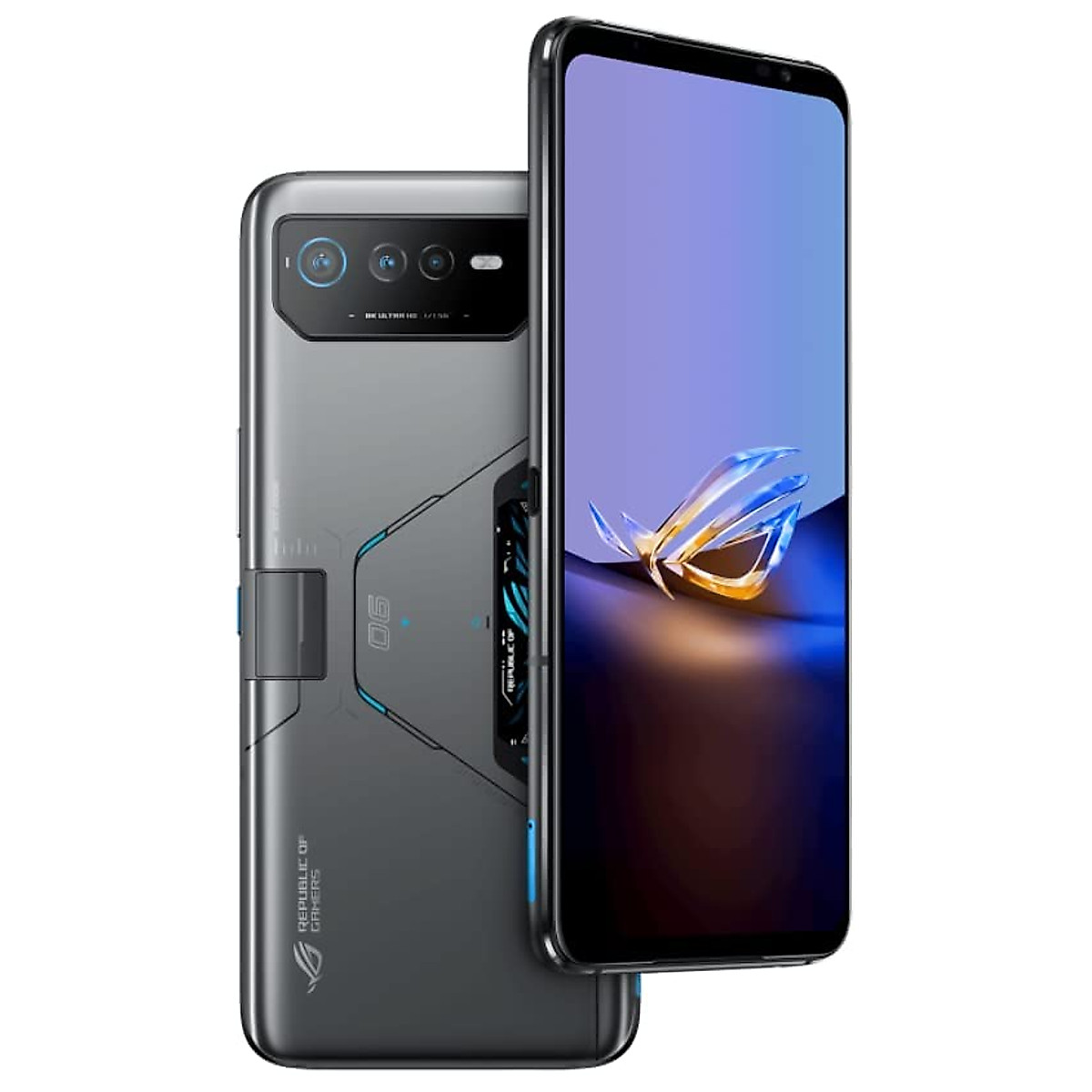 ASUS ROG Phone 6D Ultimate 5G AI2203 Dual 512GB 16GB RAM Factory Unlocked (GSM Only | No CDMA - not Compatible with Verizon/Sprint) Aeroactive Cooler 6 Included - Space Gray