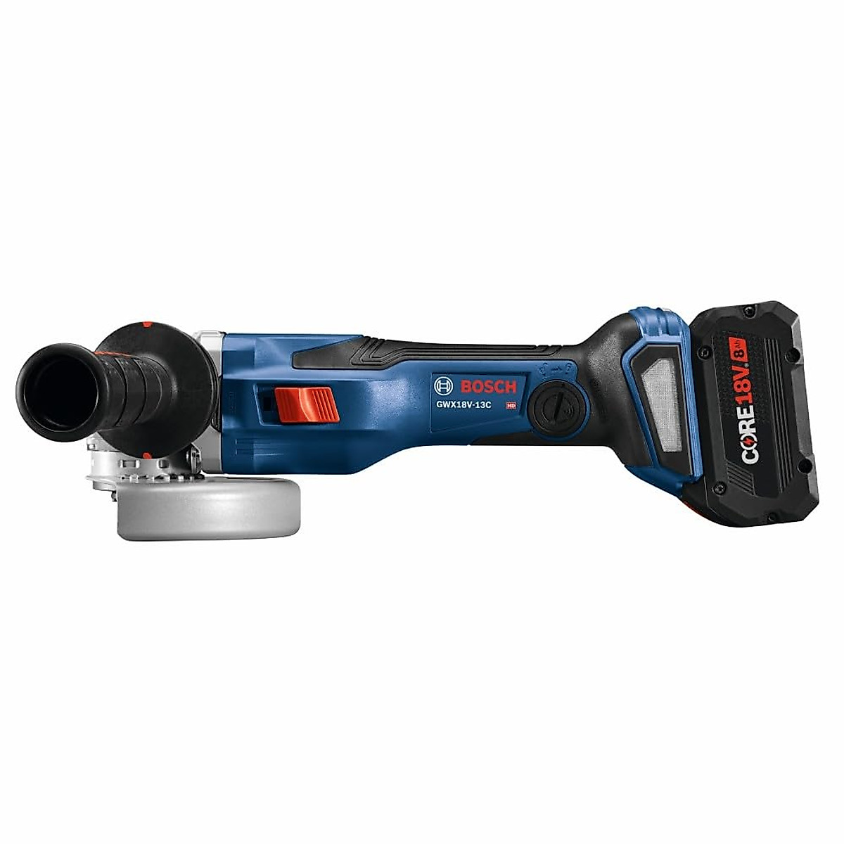 BOSCH GWX18V-13CB14 PROFACTOR™ 18V X-LOCK Connected-Ready 5 – 6 In. Angle Grinder Kit with (1) CORE18V® 8 Ah High Power Battery