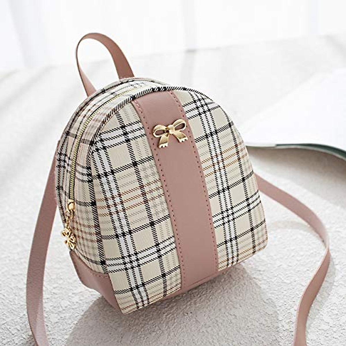 Women Small Cell Phone Purse Backpack Crossbody Bag Girls Trendy Smartphone Wallet Lightweight Pouch Bag Sweden simple style normcore Ultralight Travel Cute Waterproof Mini Shoulder Bag (Pink2)