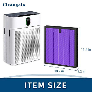 HY4866 Air Purifier Replacement Filter 4-Pack: Compatible with MORENTO HY4866, WESTHEY HY4866 and YIOU M1 Air Cleaner Purifiers-True HEPA Activated Carbon Filters, Multifunction Version, Purple