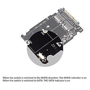 M Key to M.2 NVME SSD Enclosure, 2.5 inch SSD Hard Disk Box, M.2 NVMe PCIE 4.0 x 4 SATA 6G U.2 SFF8639, Easy to Installation.(PH416BOX 1PCS)