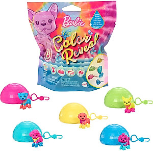Barbie Color Reveal Party Favors - 3 Pc Bundle with Barbie Color Reveal Pet Mystery Eggs, Barbie Stickers | Barbie Easter Accessories