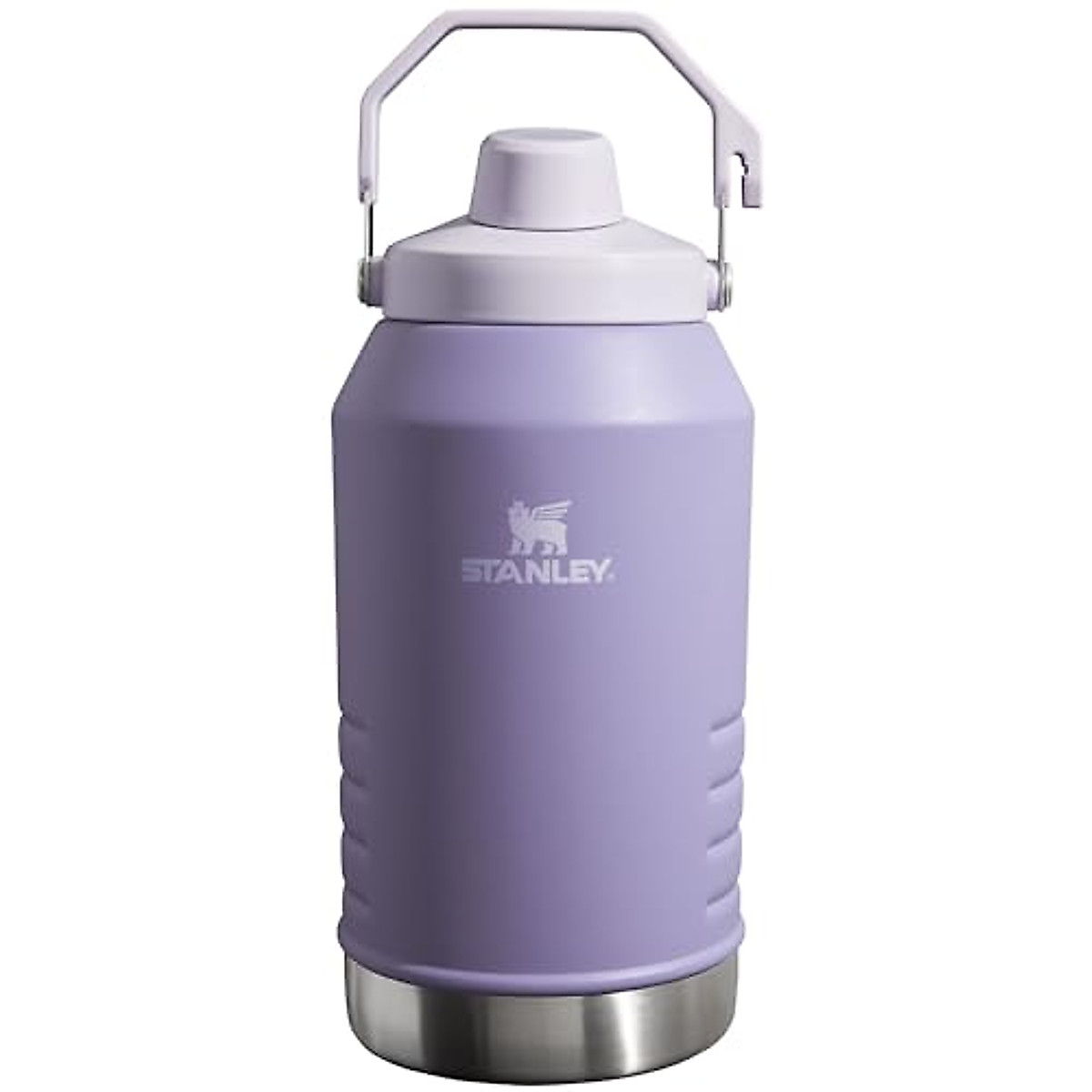 Stanley Iceflow Fast Flow Jug | Recycled Stainless Steel Water Tumbler | Keeps Drink Cold and Iced for Hours | Easy Carry Handle | 96 OZ | Lavender