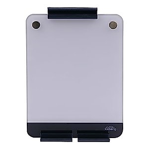 Iceberg Clarity Glass Personal Dry Erase Board, Office Supplies, with Ultra-White Back and Aluminum Frame, 9" x 12"