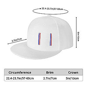 Fuck Kamala Harris and F Joe Biden Baseball Cap Flat Bill Hip Hop Style Classic Snapback Hat White