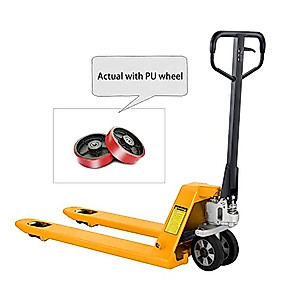 Xilin Electric Pallet Jack Truck with Lithium Battery 3300lbs Capacity 48"x27" Fork Size and Manual Pallet Jack, 5500-Lb. Capacity Pallet Truck - 48" L x21 W Forks