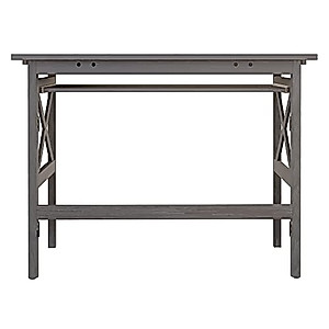 Winsome Wood Xander Computer Desk, Oyster Gray