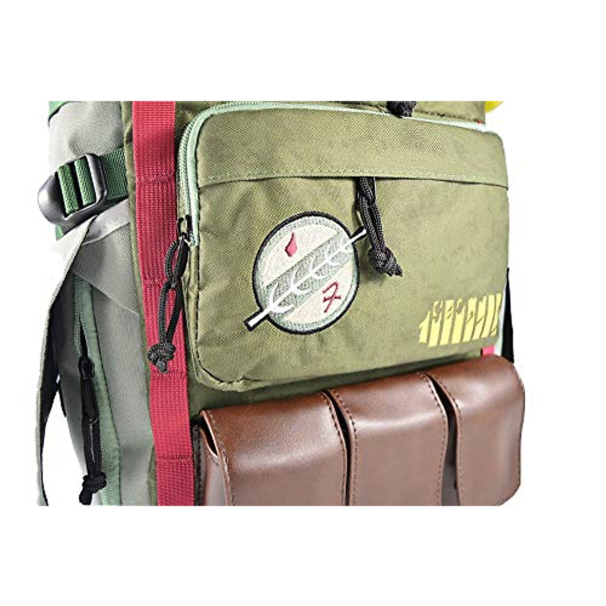 HAMIQI Star Wars Boba Fetterman Armor Backpack Student Schoolbag Travel Backpack PC Tablet Laptop Backpack