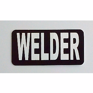 3 - Welder Hard Hat/Helmet Stickers 1" x 2"