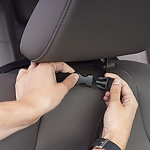 Car Seat Kick Mat with Storage Pocket (Black)