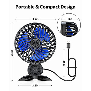 USB Desktop Fan Portable Desktop Small Fan Plugable Computer Cooling Fan Multi-speed Mute Mini Fan Large Wind Usb Powered Fan For Office Home Dormitory Bedroom Desktop Personal Fan Usb Computer Fan