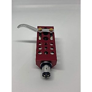 Cartridge and Stylus, Needle and RED Headshell with mounting Bolts for Technics SL-1200, SL-1210, SL-1600, SL-1610, SL-1700, SL-235, SL-23A, SL-B2, SL-B202, SL-B205, SL-B3