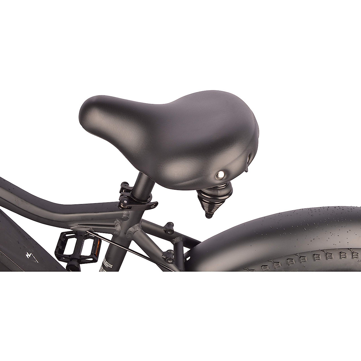 DJ Fat Bike 750W 48V 13Ah Power Electric Bicycle, Matte Black, LED Bike Light, Suspension Fork and Shimano Gear