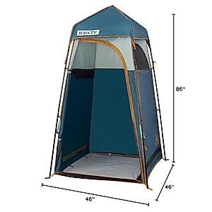 Kelty Discovery H2GO Privacy Shelter, Campsite Shower and Changing Shelter, Zippered Entry, Steel Pole Frame, Freestanding (Iceberg Green)