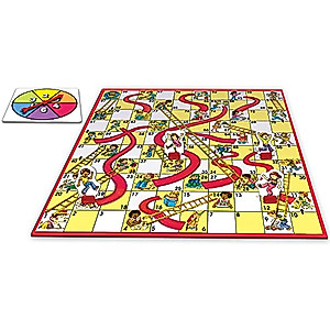 Classic Chutes And Ladders with 1970's Artwork by Winning Moves Games USA for Children Ages 3 and Up, Preschool Games for 2-4 players (1195)
