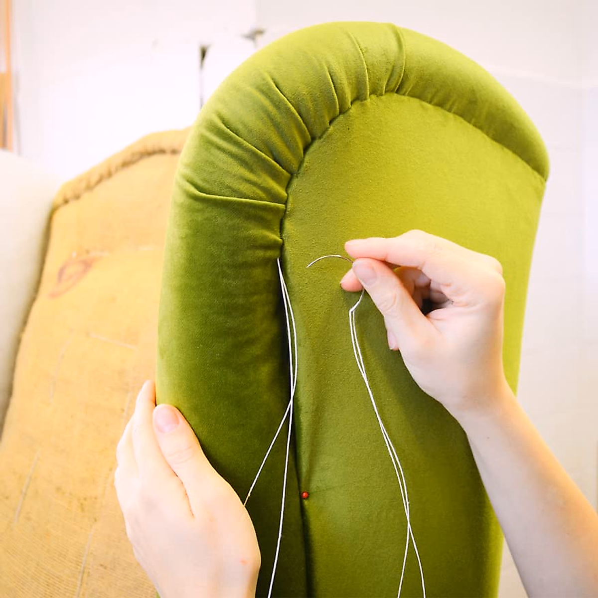 Mandala Crafts Black Flat Waxed Thread for Leather Sewing Thread - Polyester Waxed Leather Thread Waxed String - 273 Yds 150D 0.8mm Waxed Cord for Leather Stitching