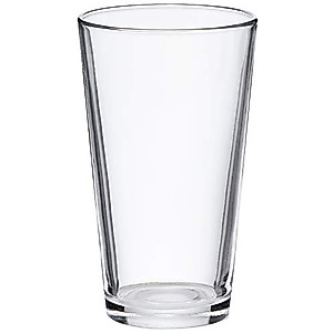 Amazon Basics Pint Pub Beer Glasses, 16-Ounce, Set of 6, Clear