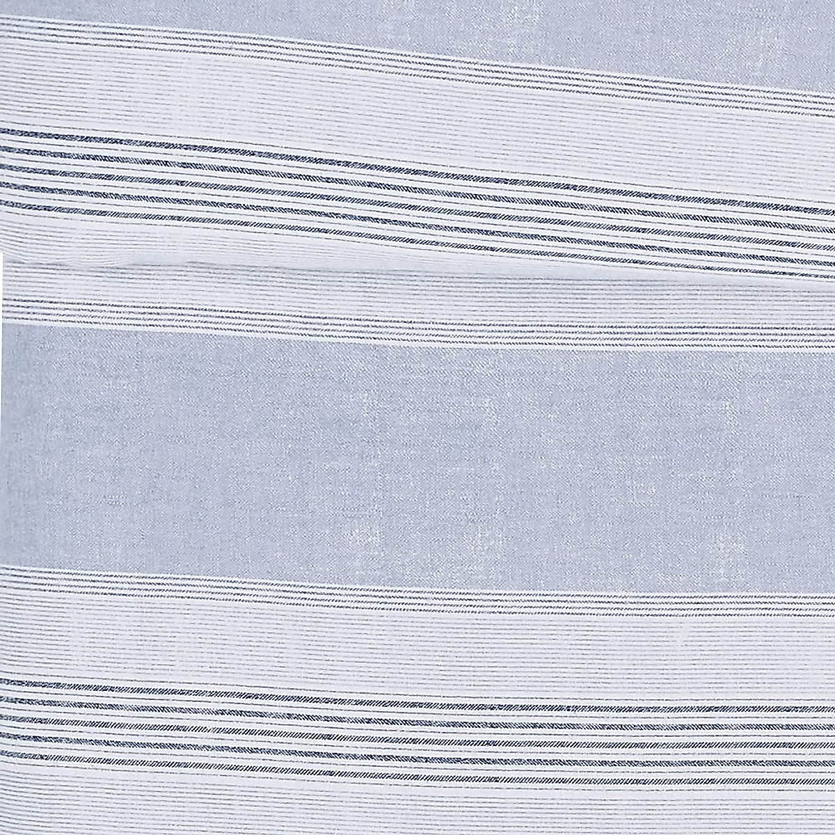 LONDON FOG - King 3 Piece Duvet + Sham Set - Plaid Flannel Collection - Blue Stripe