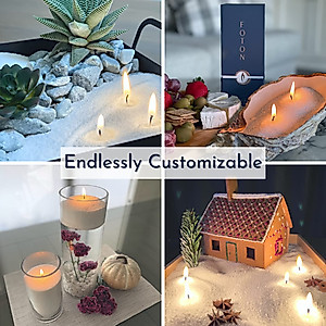 Foton Pearled Candle Bestsellers Gift Scented Bundle 18oz 4-Pack – Non Toxic Luxury Long Lasting Powder Candles - Lasts up to 120 Hours - Refillable Candle Sand with 30 Wicks for Candle Making