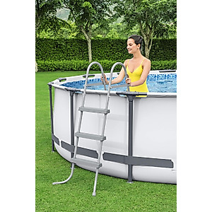 Bestway: Steel Pro MAX 15' X 42" Above Ground Pool Set - 3955 Gallon, Outdoor Family Pool, Corrosion & Puncture Resistant, Includes Filter, Pump, Ladder & Cover