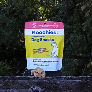 Noochies! High-Protein Freeze-Dried Dog Snacks with Bmmune - Grain-Free, Healthy, Hypoallergenic Dog Treats - Natural Snacks for Dogs (3 Ounce (Pack of 1))