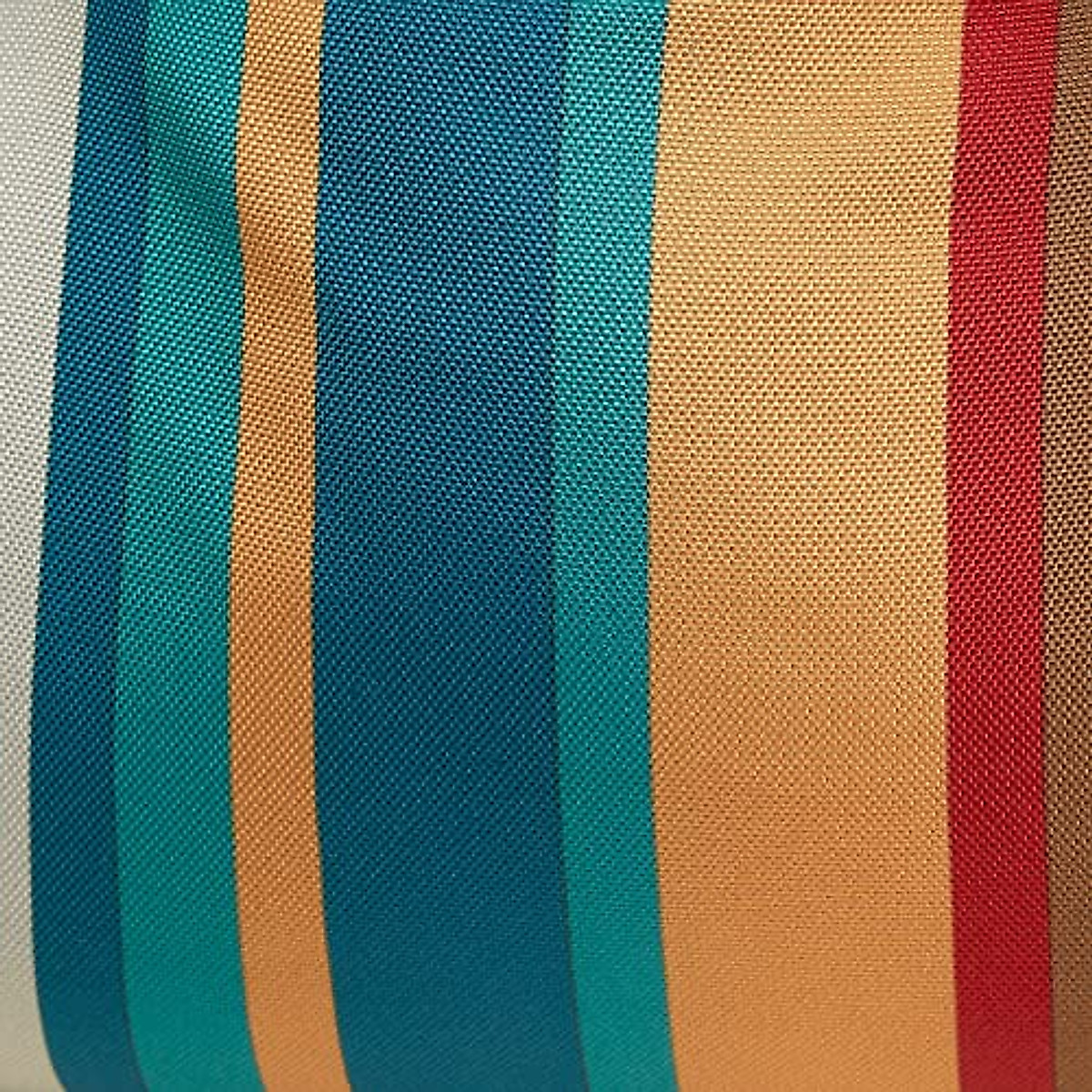 Classic Accessories Water-Resistant Square Patio Seat Cushions, 19 x 19 x 5 Inch, 2 Pack, SanteFe Stripe, Outdoor Seat Cushions