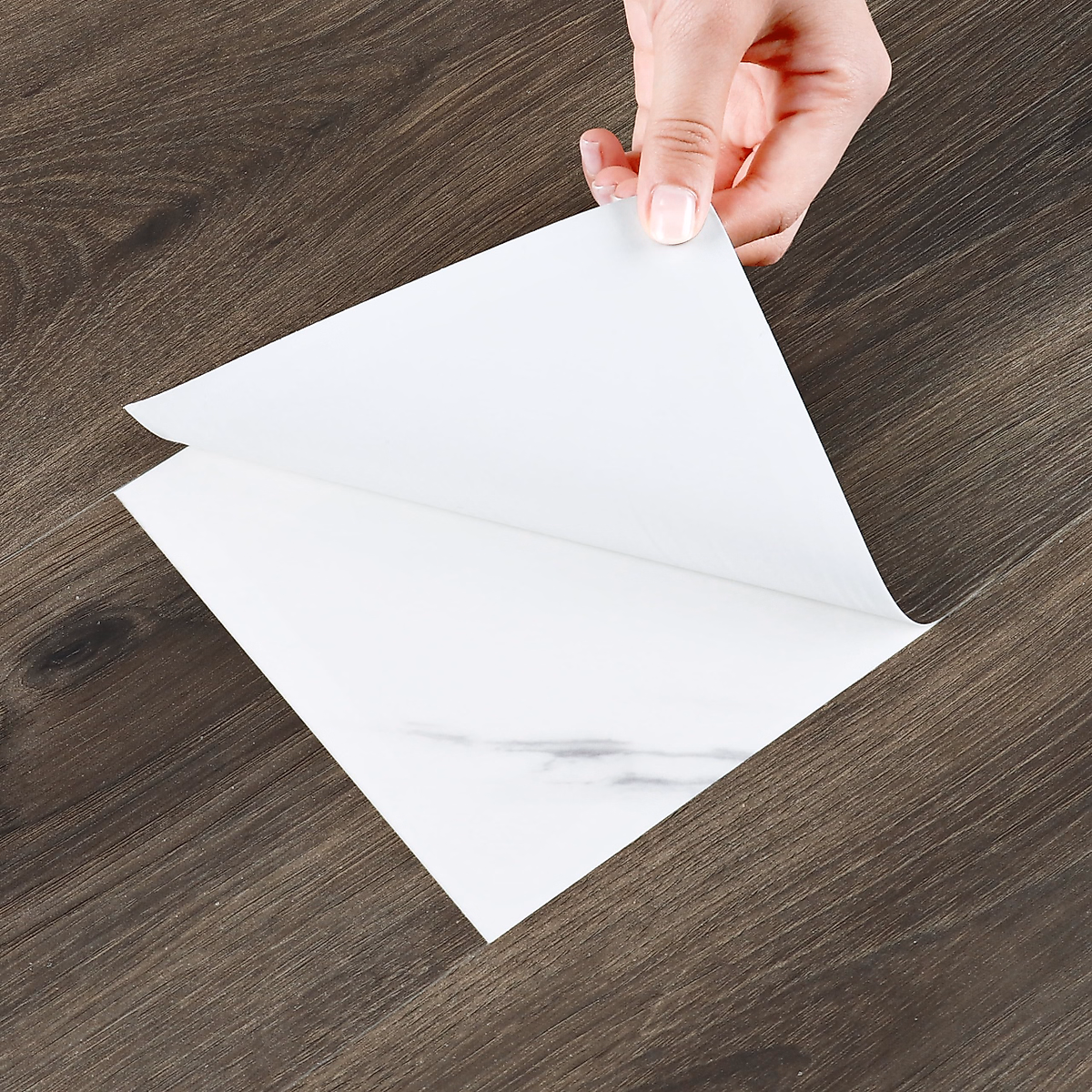 STICKEEP Peel and Stick Waterproof Vinyl Flooring - 24 Pack 6 x 36 in Kitchen & Bathroom Roll-on Floor Tiles