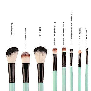 Den Brush for Curly Hair Makeup Make-up Up Brush Set Set Toiletry pcs Brush Kit Wool Make 18 tools Brush Make up Brushes in A Case
