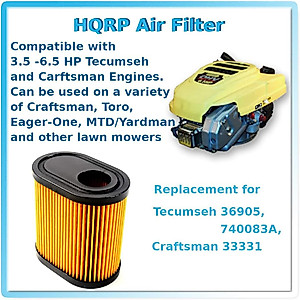 HQRP Air Filter compatible with Toro 20000 series 20003 20005 20007 20009 20012 20013 20016 20017 20031 20051 20070 20072 20073 20075 20076 20079 20094 20096 22" Recycler Lawn Mowers