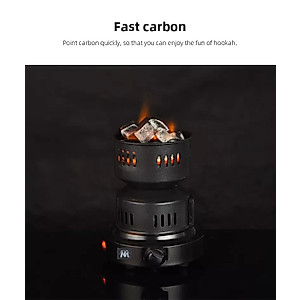 Hookah Coal Burner Hot Plate Durable Faster Coal Burner Smart Heat Control Long Cable for BBQ Kitchen Hookah Coal Burner Multipurpose Electric Charcoal Coal Burner Starter - Premium Series (White)