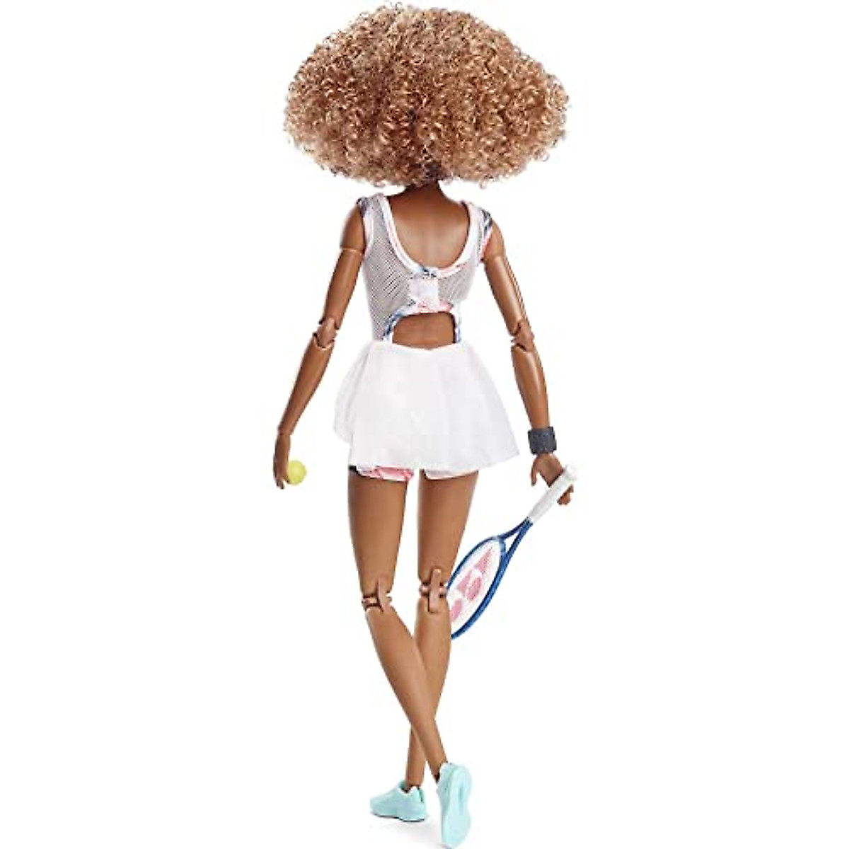 Barbie Role Models Doll Naomi Osaka Collectible with Tennis Dress, Racket and Accessories, Posable
