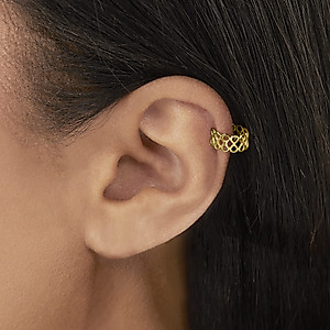 Ross-Simons 14kt Yellow Gold Infinity Single Ear Cuff