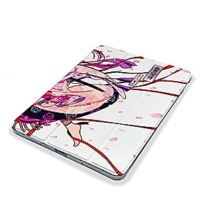 Cute Anime Girl Kawaii Sakura case Compatible with iPad Mini Air Pro 7.9 8.3 9.7 10.2 10.9 11 12.9 inch Pattern Cover New 2022 2021 Trifold Stand 3 4 5 6 7 8 9 Generation 548 (9.7" 5/6 gen)