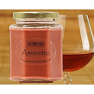Amaretto Scented Blended Soy Candle by Just Makes Scents