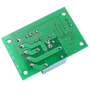 UHPPOTE 433MHz 1-Channel RF Wireless Remote Control Switch Input Voltage 12VDC for Garage Door Openers, Electirc Lock, LED Lights, etc.