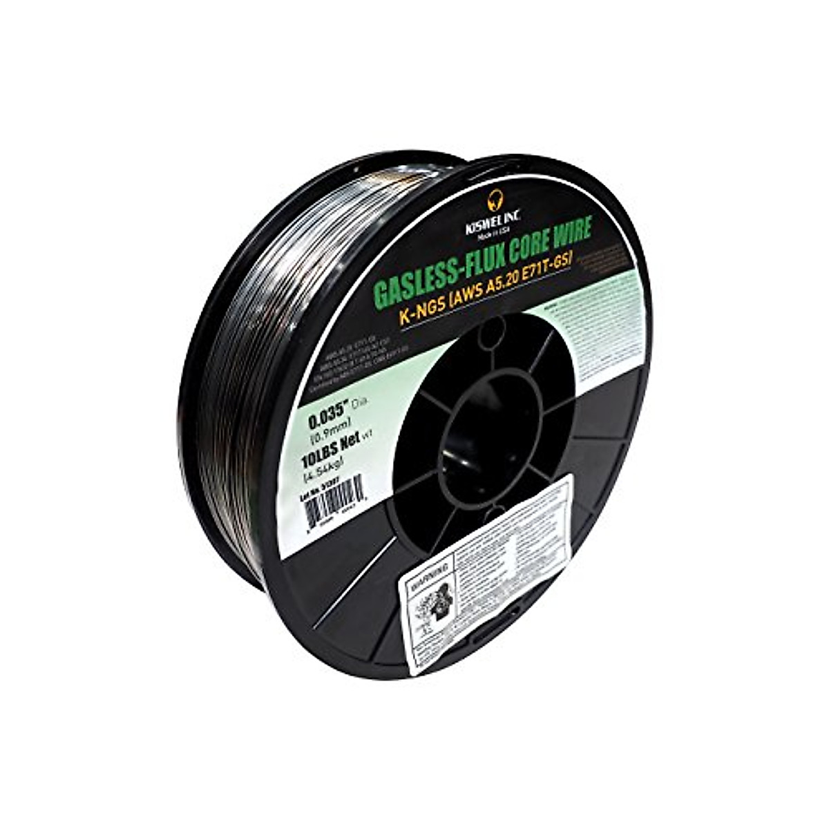 Kiswel USA K-NGS E-71TGS 0.035in. Dia 10lb. Gasless-Flux Core Wire Welding wire Made in USA