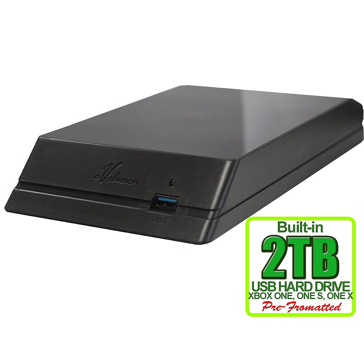 Avolusion HDDGear 2TB (2000GB) USB 3.0 External Gaming Hard Drive (for XBOX One X, Pre-Formatted) - 2 Year Warranty (Renewed)