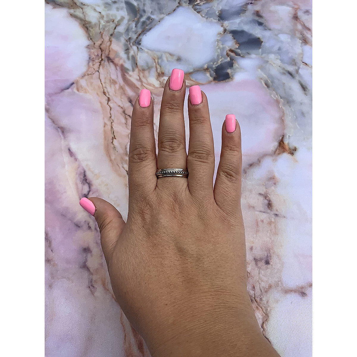 SILVERCLOSEOUT Rhodium Plated 925 Sterling Silver Unisex Oxidized Bali Style Fidget Spinner Anxiety Relief Ring - Size 8