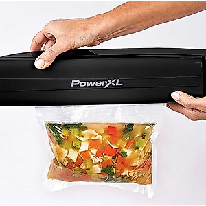 Duo NutriSealer Food Vacuum Sealer Machine with Vacuum Seal Bags & Rolls, Double Airtight Sealing with Built-in Cutter